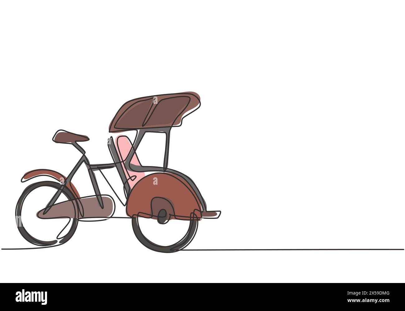 Becak Stock Vector Images - Alamy