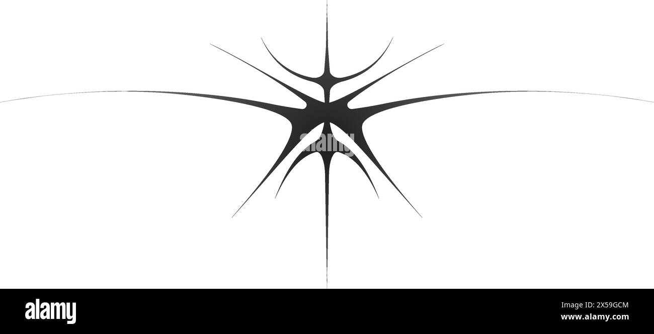 Gothic Acid Neo-tribal shapes. Tattoo. Neo Gothic. Organic Stock Vector ...