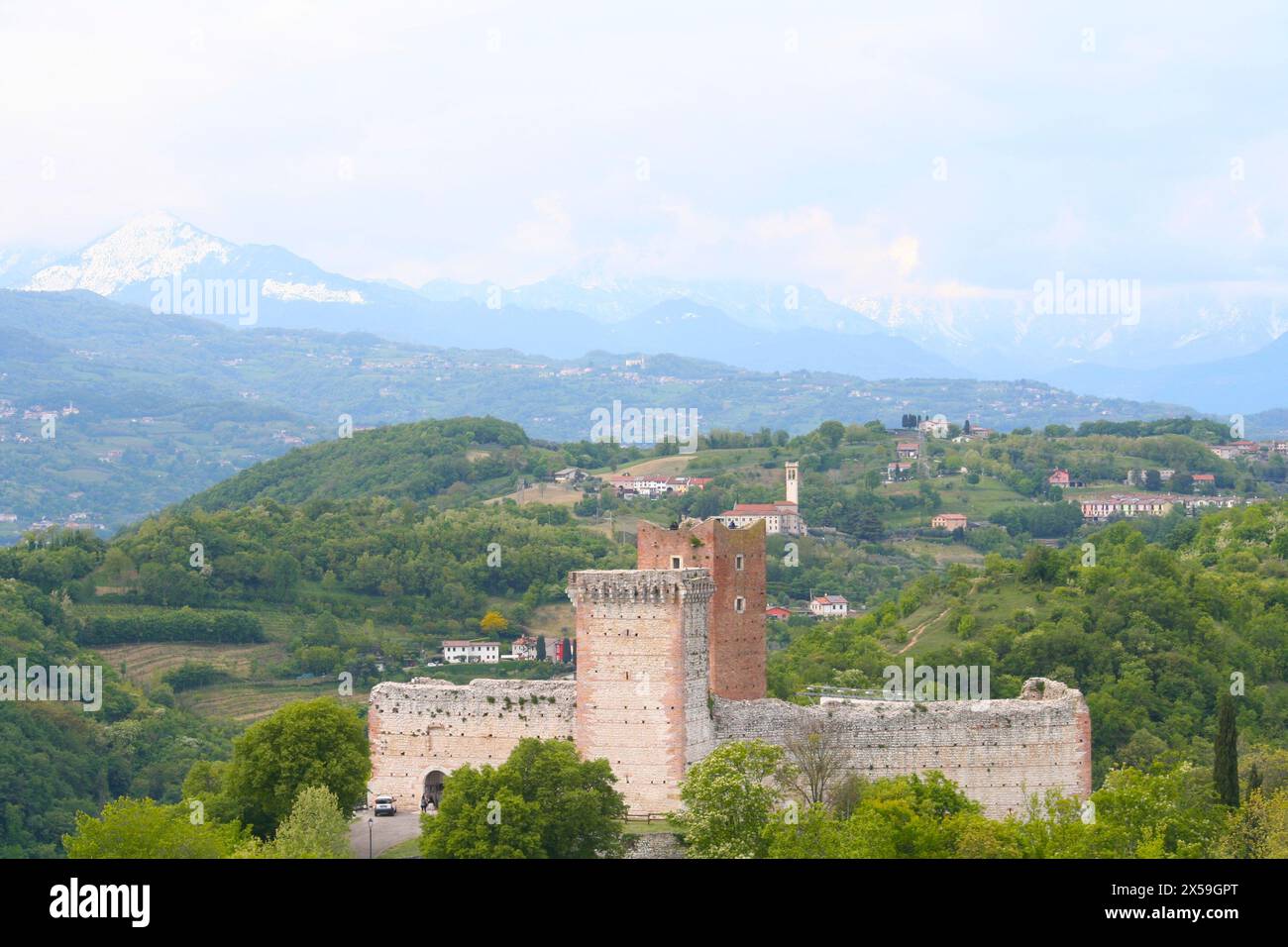 medieval castle, holiday home of Juliet and Romeo Stock Photo - Alamy