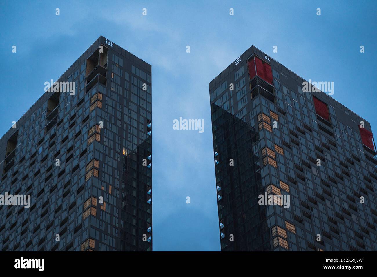 Buildings downtown - skyscrapers and condo towers Stock Photo - Alamy