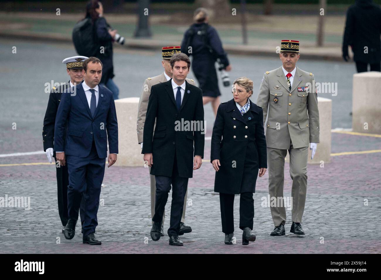 Paris, France May 8 2024 French Prime Minister Gabriel Attal with ...