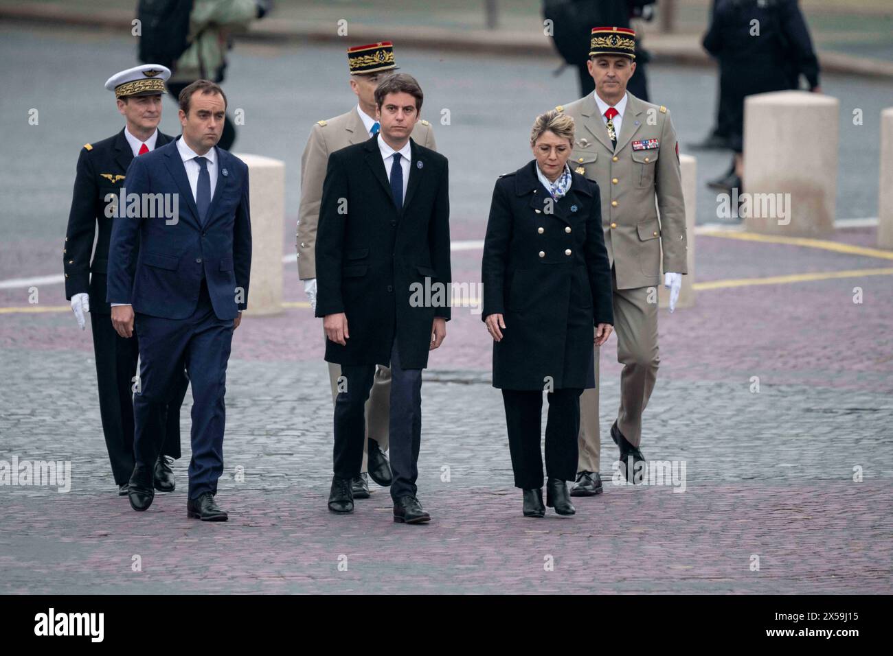 Paris, France May 8 2024 French Prime Minister Gabriel Attal with ...