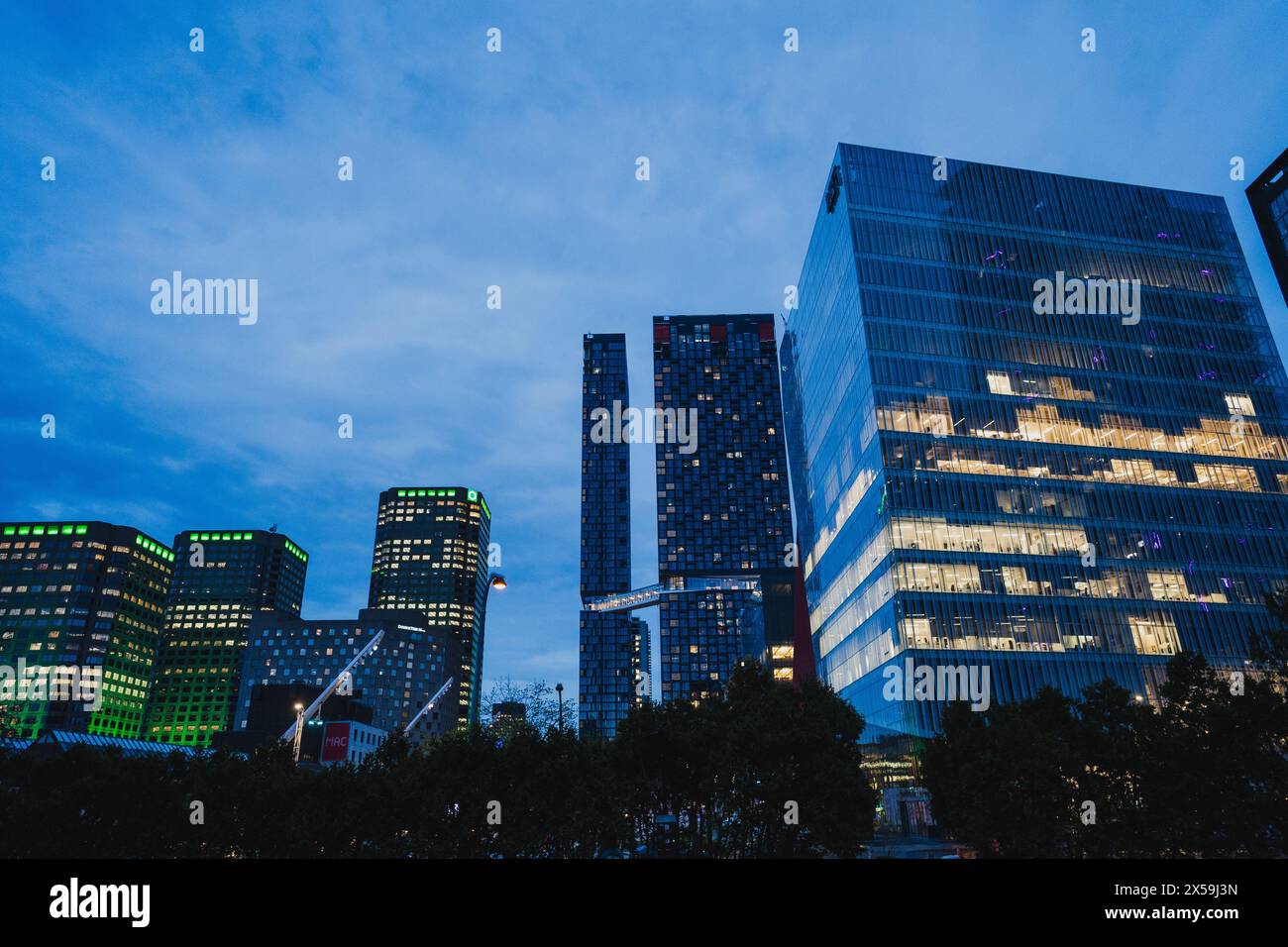 Buildings downtown - skyscrapers and condo towers Stock Photo - Alamy