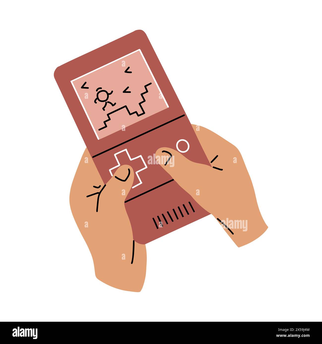 Game boy console playing Cut Out Stock Images & Pictures - Alamy