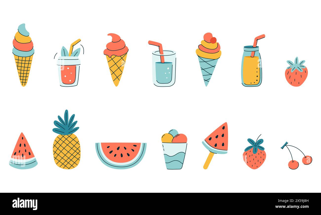 Pineapple cold Stock Vector Images - Alamy