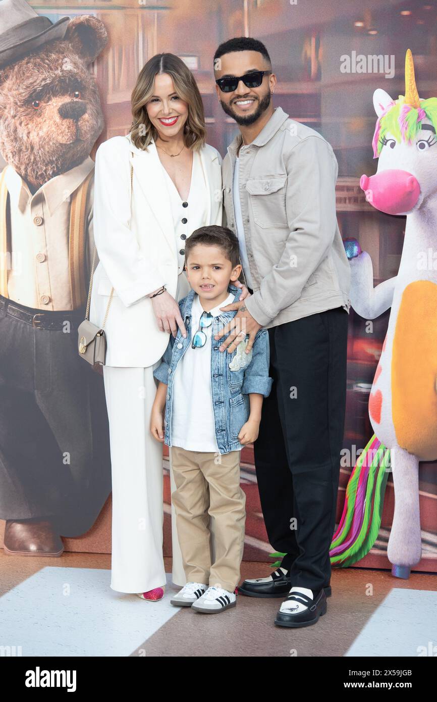 London, UK. 07 May, 2024. Pictured: Aston Merrygold, wife Sarah ...