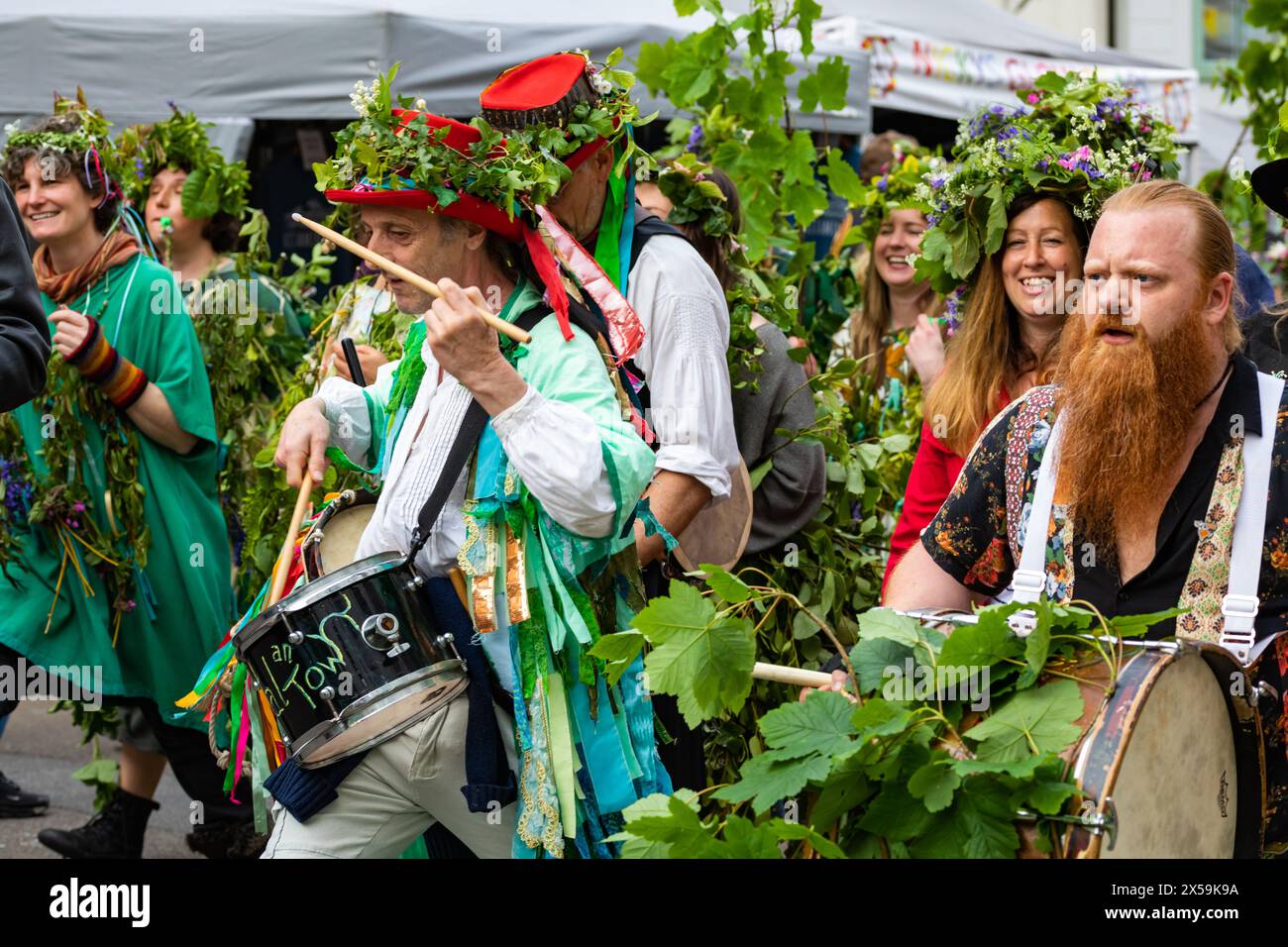 Helston, Cornwall,8th May 2024, Flora Day which is an ancient spring ...
