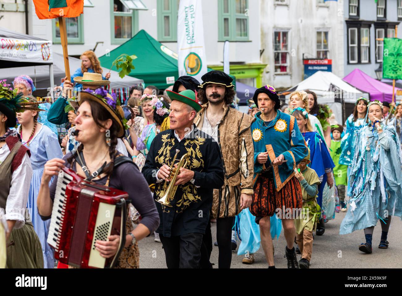 Helston, Cornwall,8th May 2024, Flora Day which is an ancient spring ...