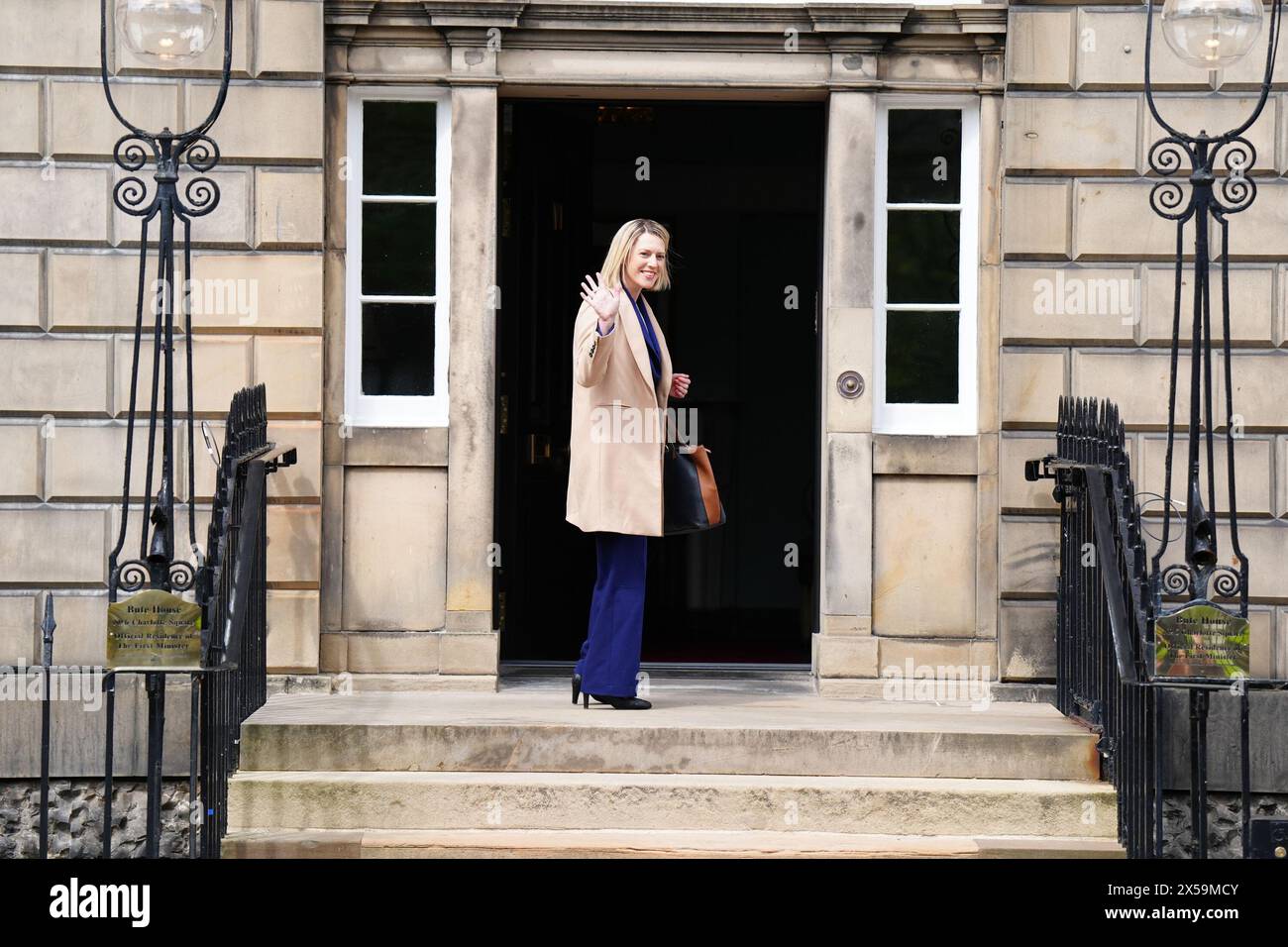 Jenny Gilruth arrives at Bute House, Edinburgh, after newly appointed First Minister of Scotland ...