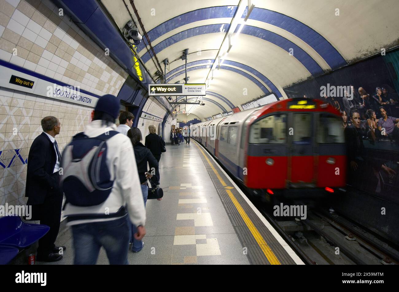 South Kensington underground station. London. England. UK Stock Photo ...