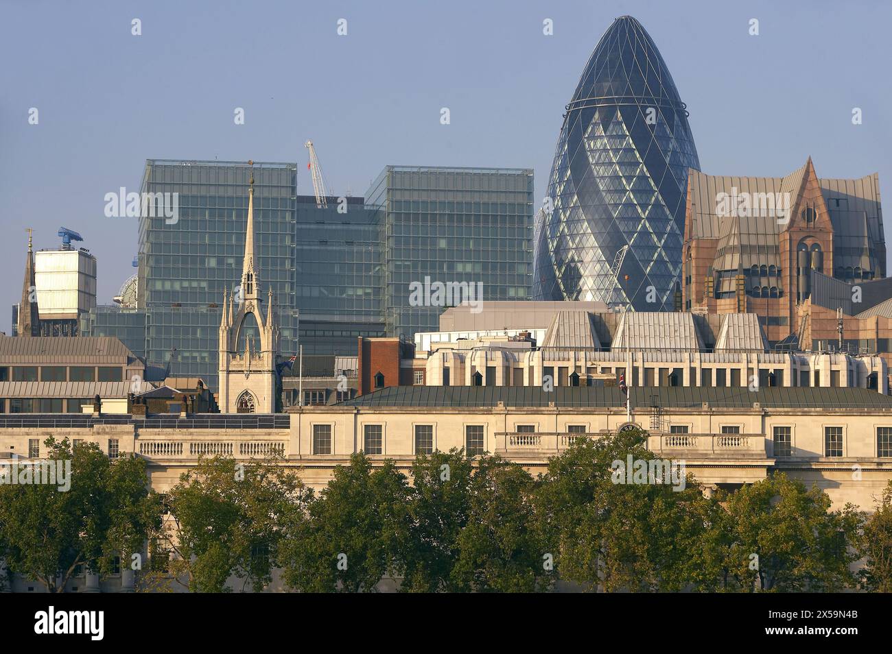 Custom House, office buildings, Swiss Re headquarters by architect ...