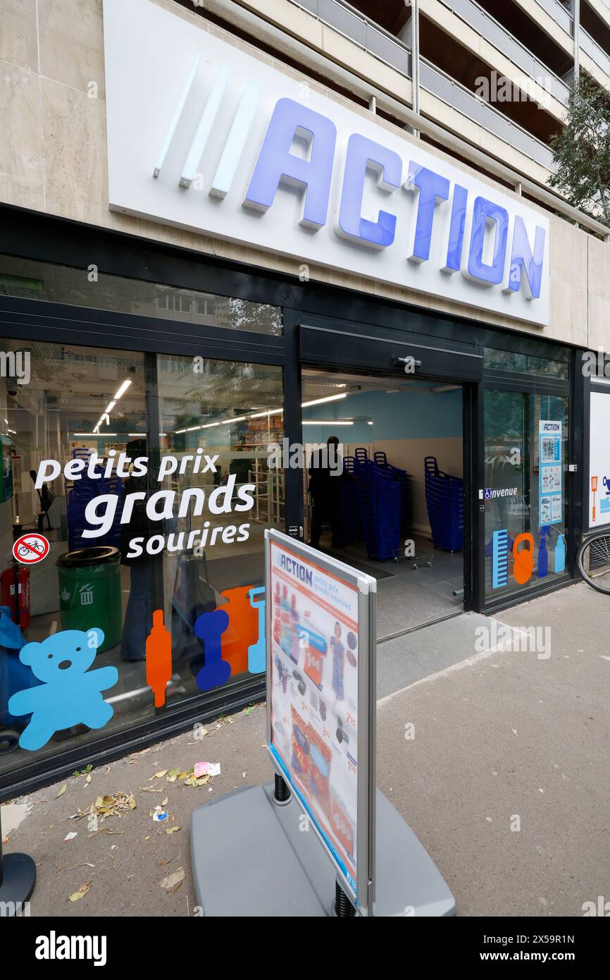 ACTION OPENS ITS THIRD STORE IN PARIS Stock Photo - Alamy
