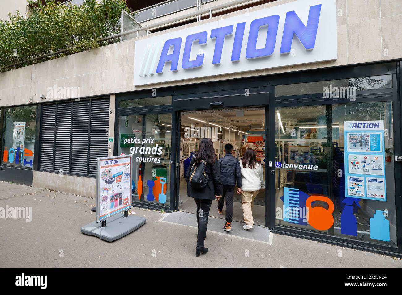 ACTION OPENS ITS THIRD STORE IN PARIS Stock Photo - Alamy