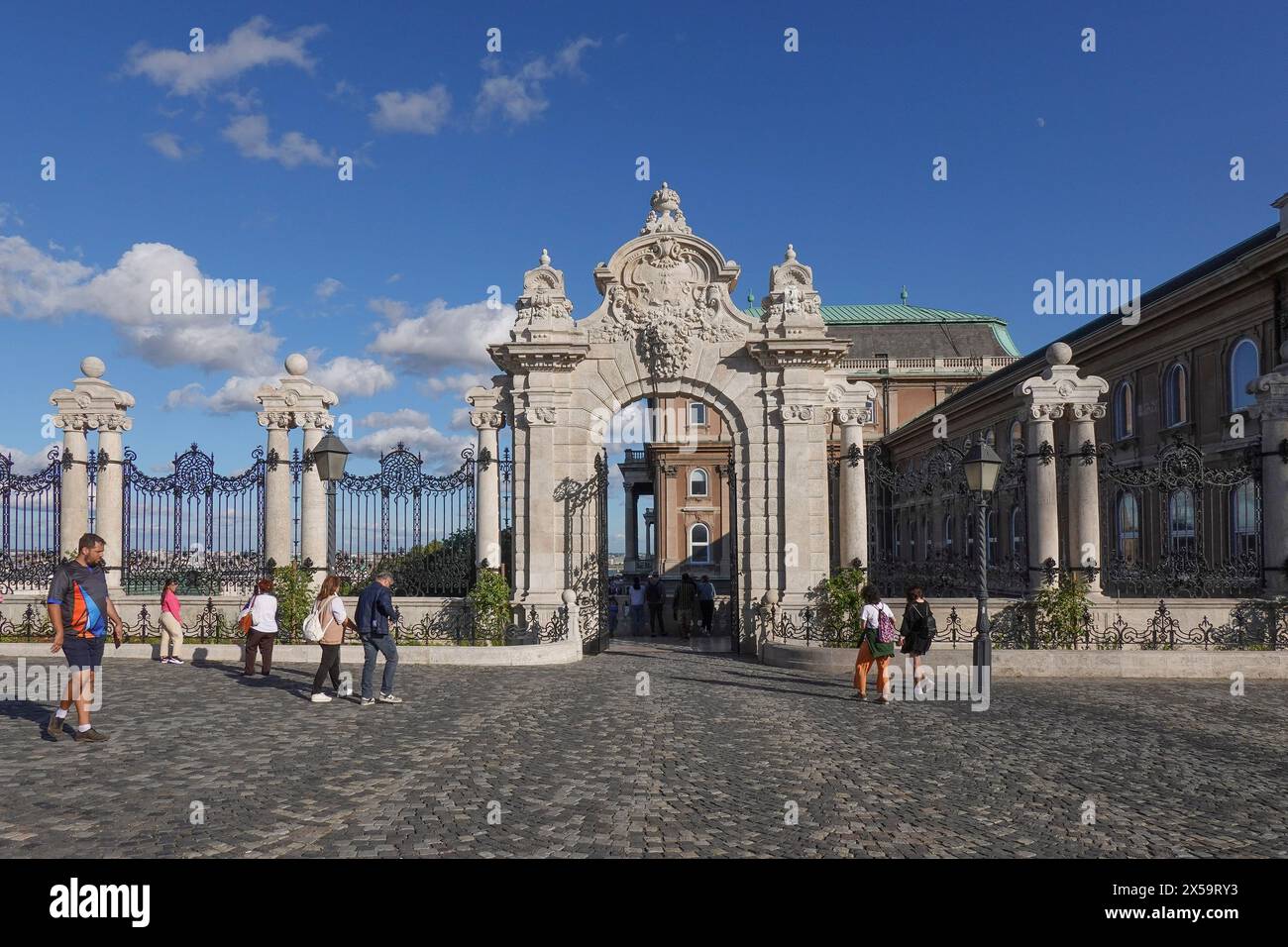 Hungary, Budapest, Buda Castle was built on the southern tip of Castle ...