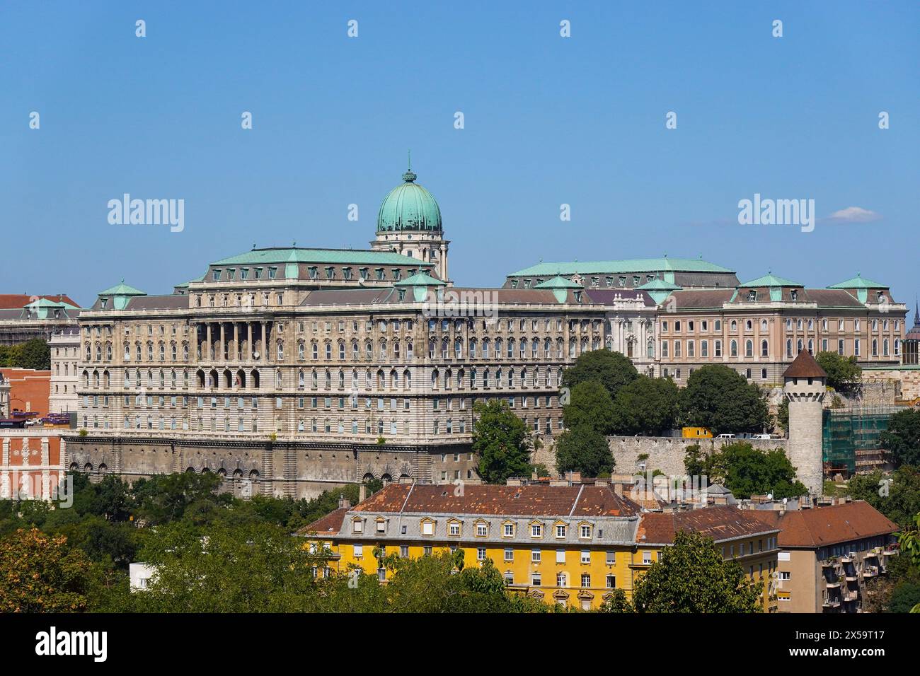 Hungary, Budapest, Buda Castle was built on the southern tip of Castle ...
