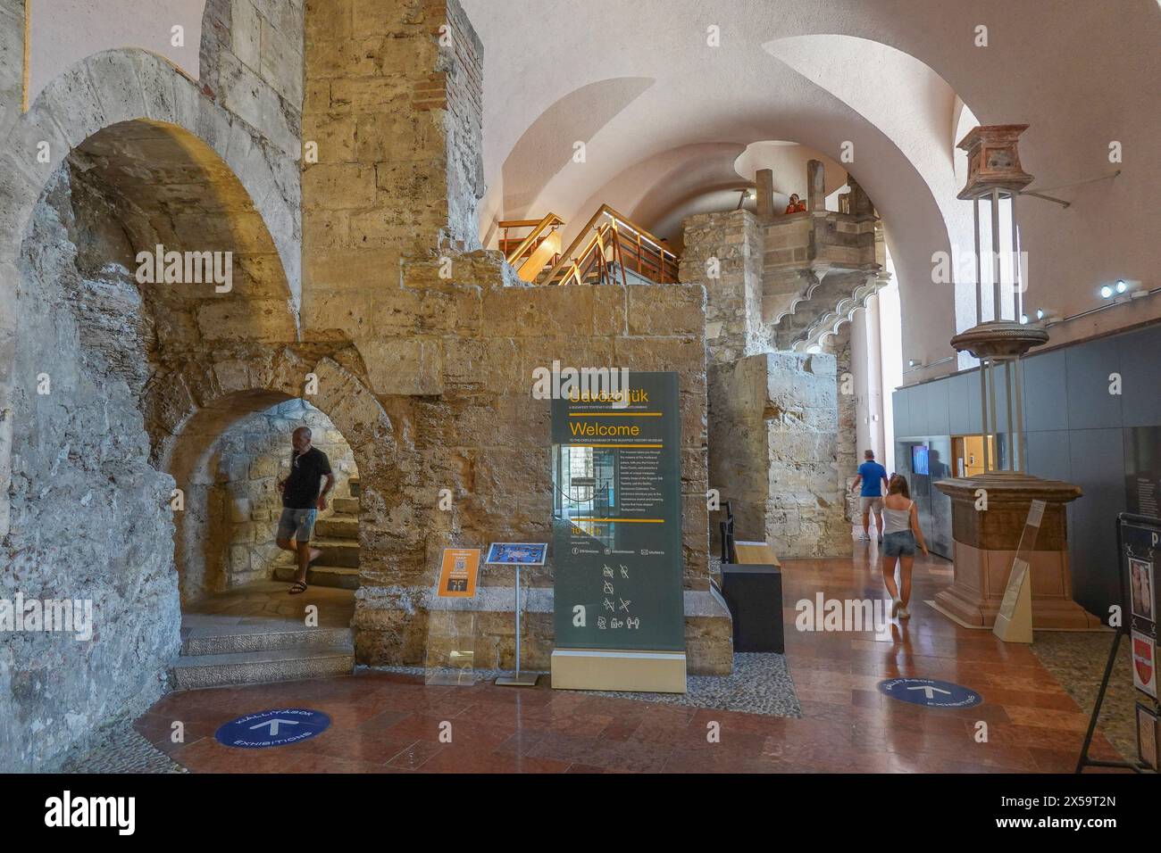 Hungary, Budapest, Buda Castle was built on the southern tip of Castle ...