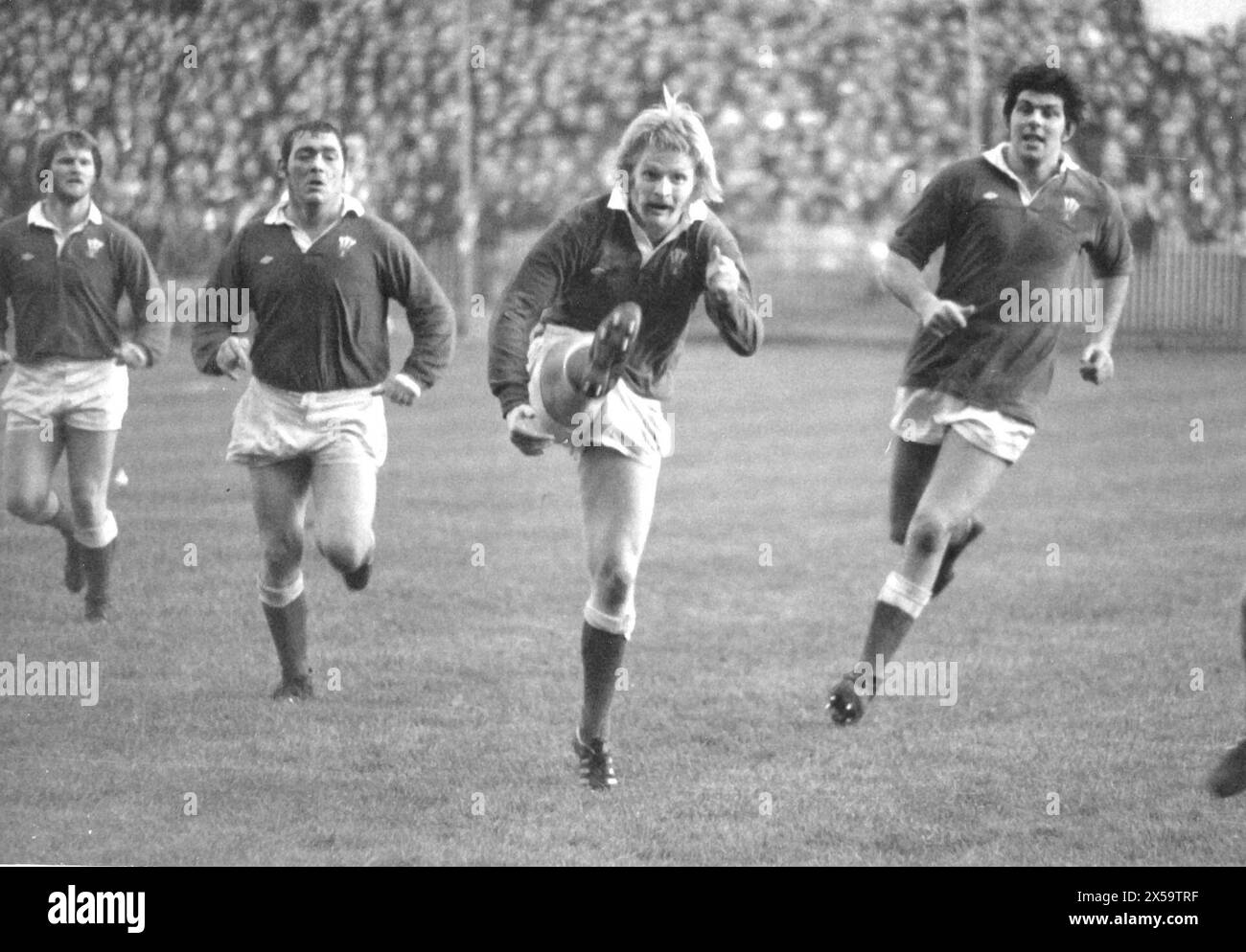 Wlesh Rugby, l-r: Charlie Faulkner; Steve Fenwick; Alan Martin Stock ...