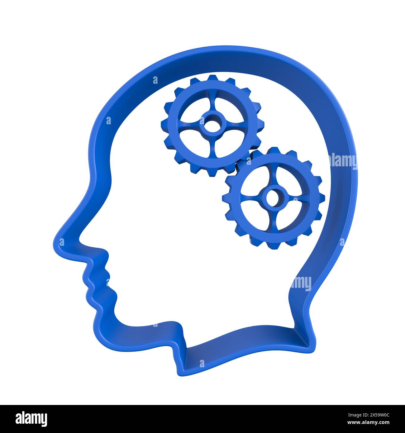 Flat face brain on Cut Out Stock Images & Pictures - Alamy