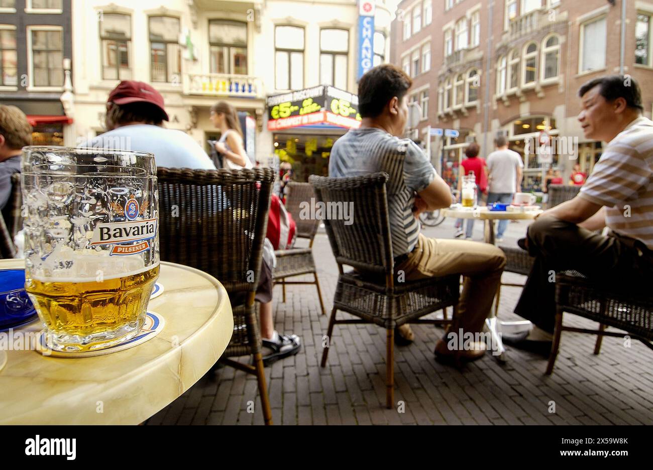 Bars in Damstraat. Amsterdam, Netherlands Stock Photo - Alamy