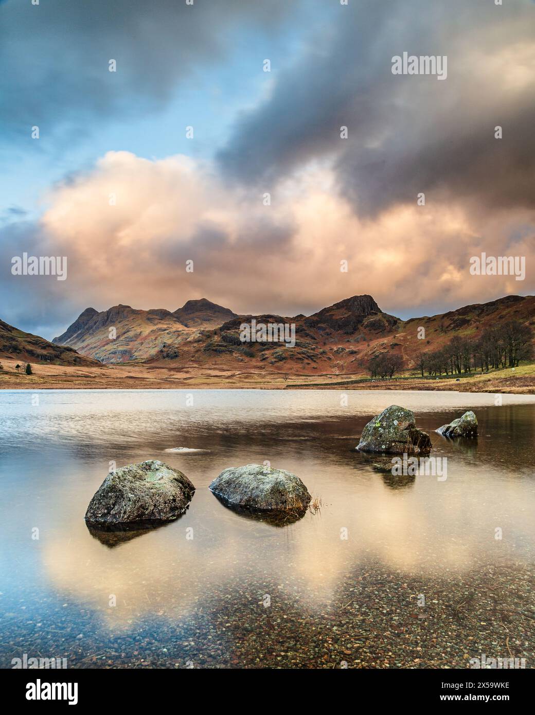 Blea Tarn, The Lake District, Cumbria, England. Blea Tarn is a small ...