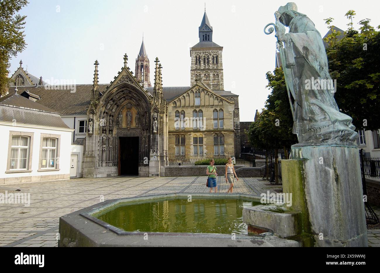 St. Servatius cathedral. Maastricht. Limburg, Netherlands Stock Photo ...