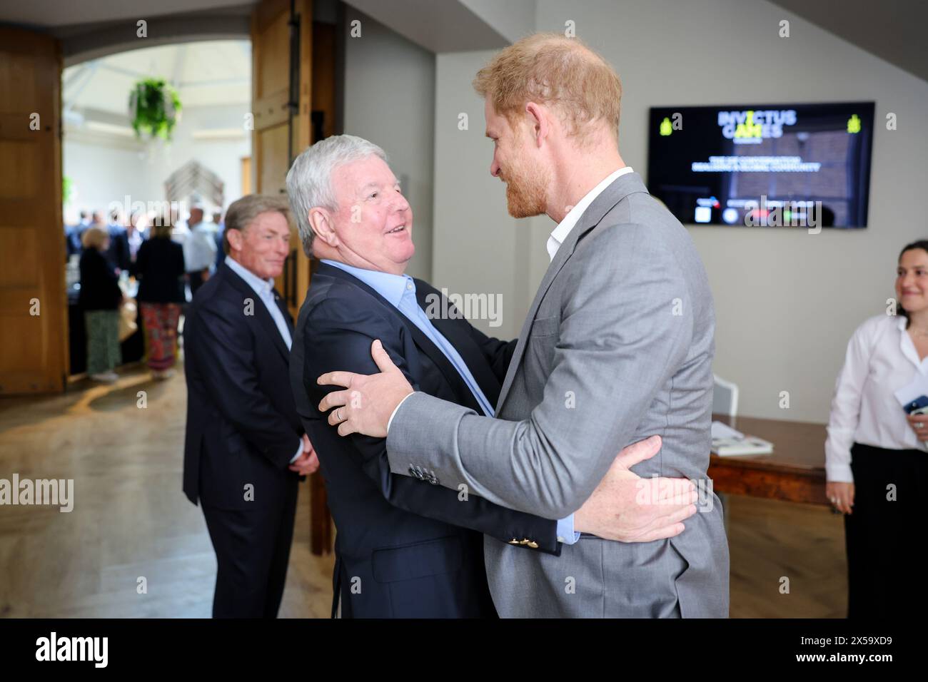 LONDON, ENGLAND - MAY 07: Sir Keith Mills GBE DL and Prince Harry, The ...