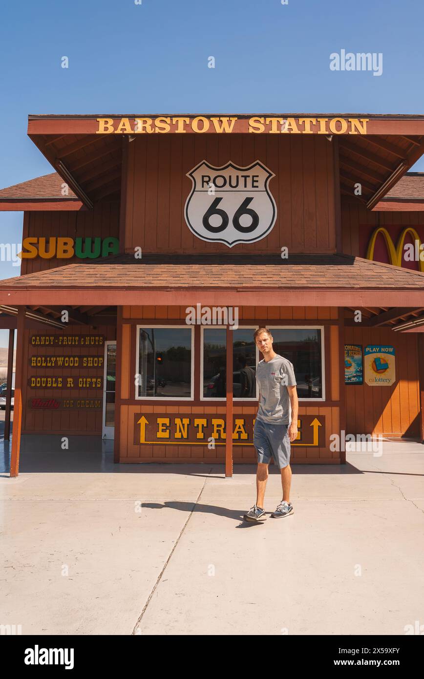 American roadside attraction on Route 66 in Barstow, USA Stock Photo ...
