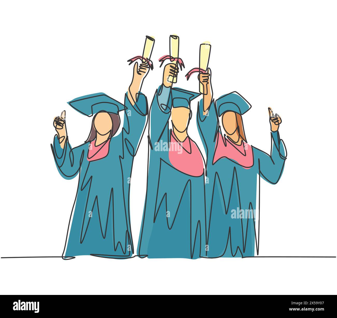 Male female student wearing Cut Out Stock Images & Pictures - Alamy