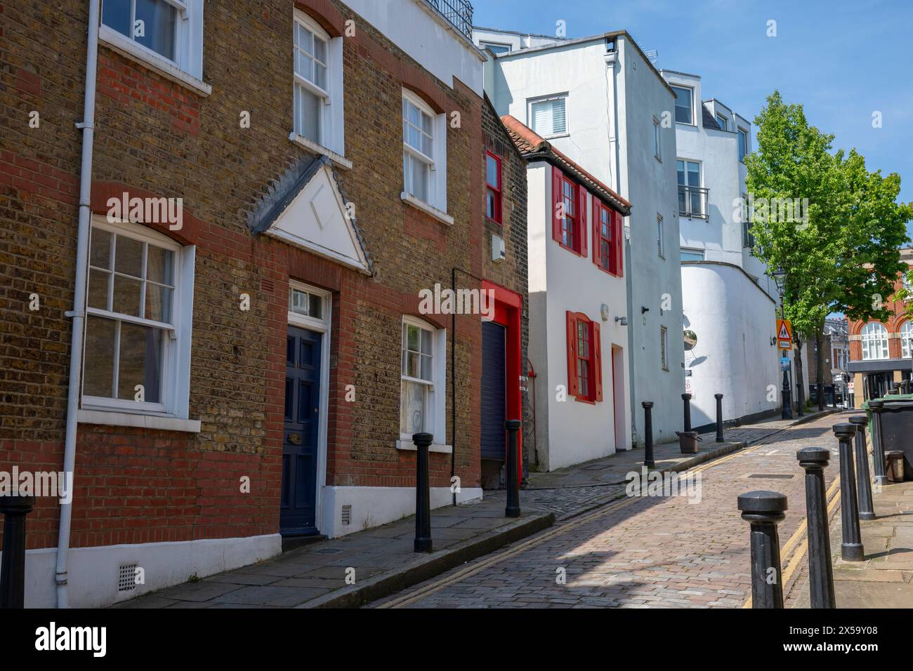 Back Lane in Hampstead village, north London NW3 Stock Photo - Alamy