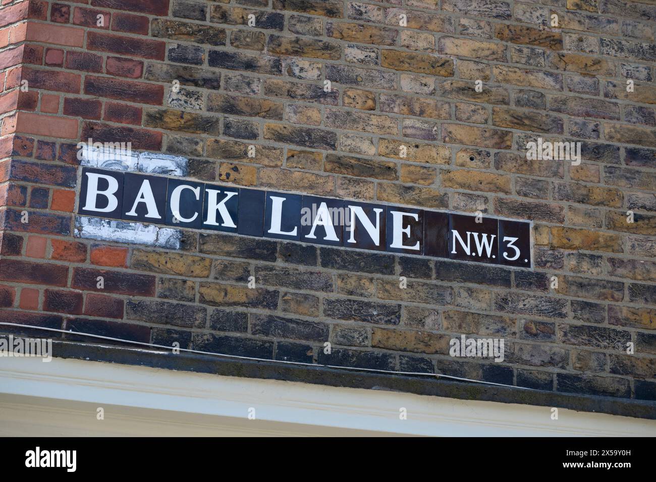 Back Lane in Hampstead village, north London NW3 Stock Photo - Alamy