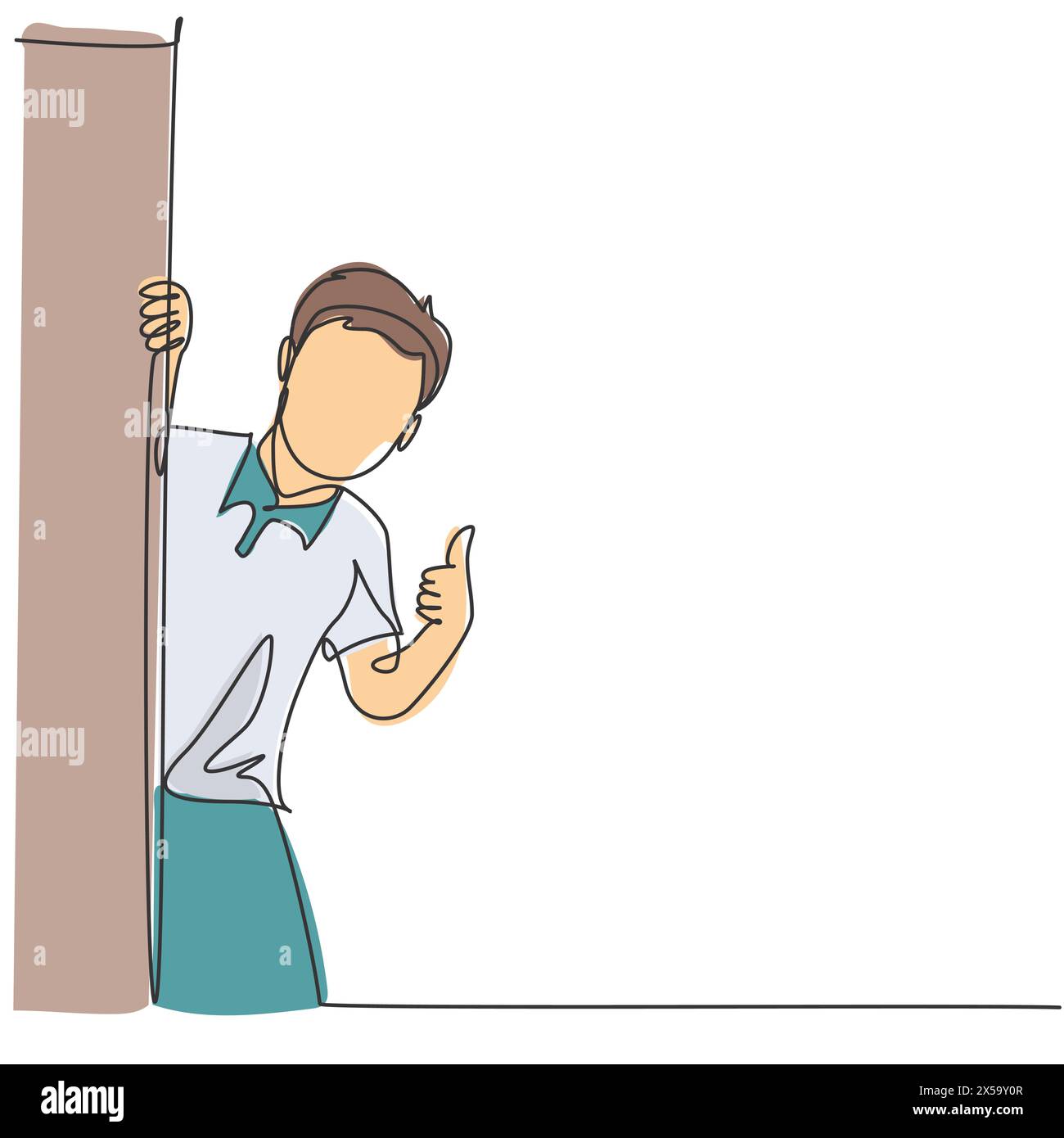 One boy from behind Stock Vector Images - Alamy