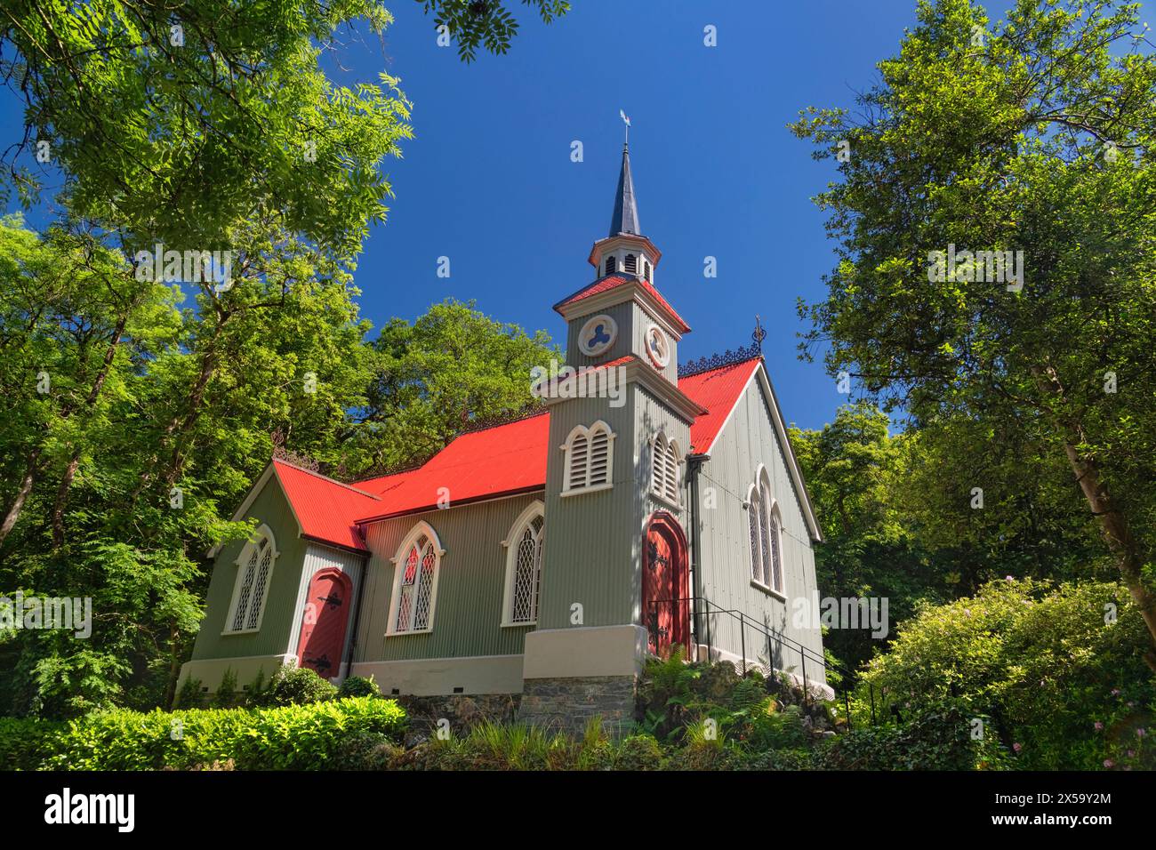 Republic of Ireland, County Monaghan, Laragh, The Tin Church in a Swiss ...
