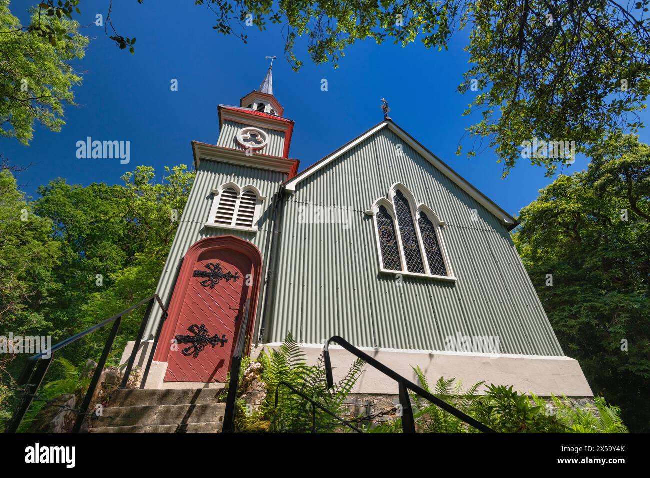 Republic of Ireland, County Monaghan, Laragh, The Tin Church in a Swiss ...