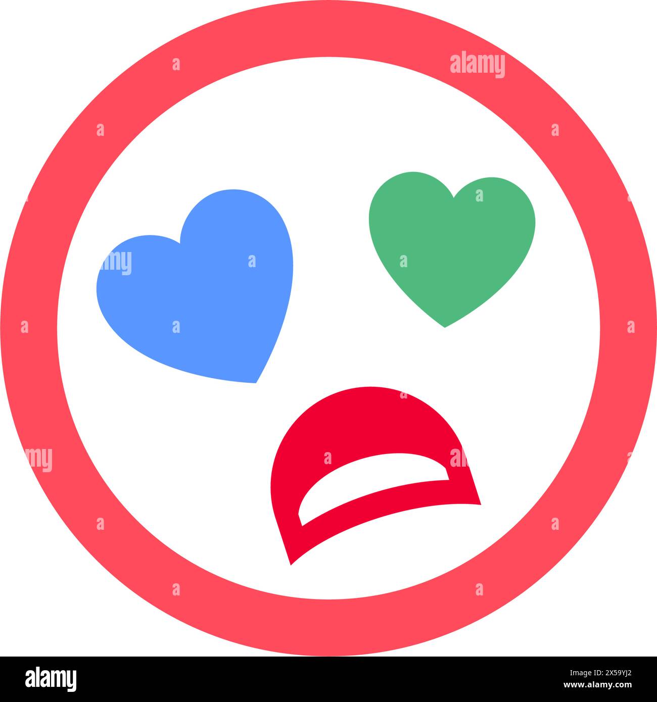 Screaming face silhouette Stock Vector Images - Alamy