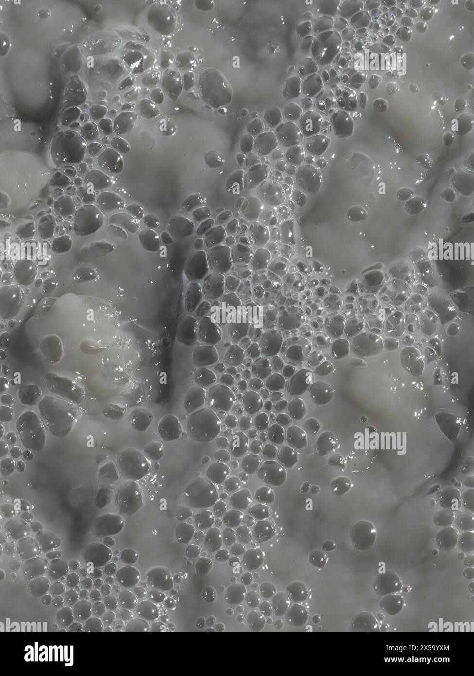 Bubbling pool of sulphurous water Stock Photo - Alamy