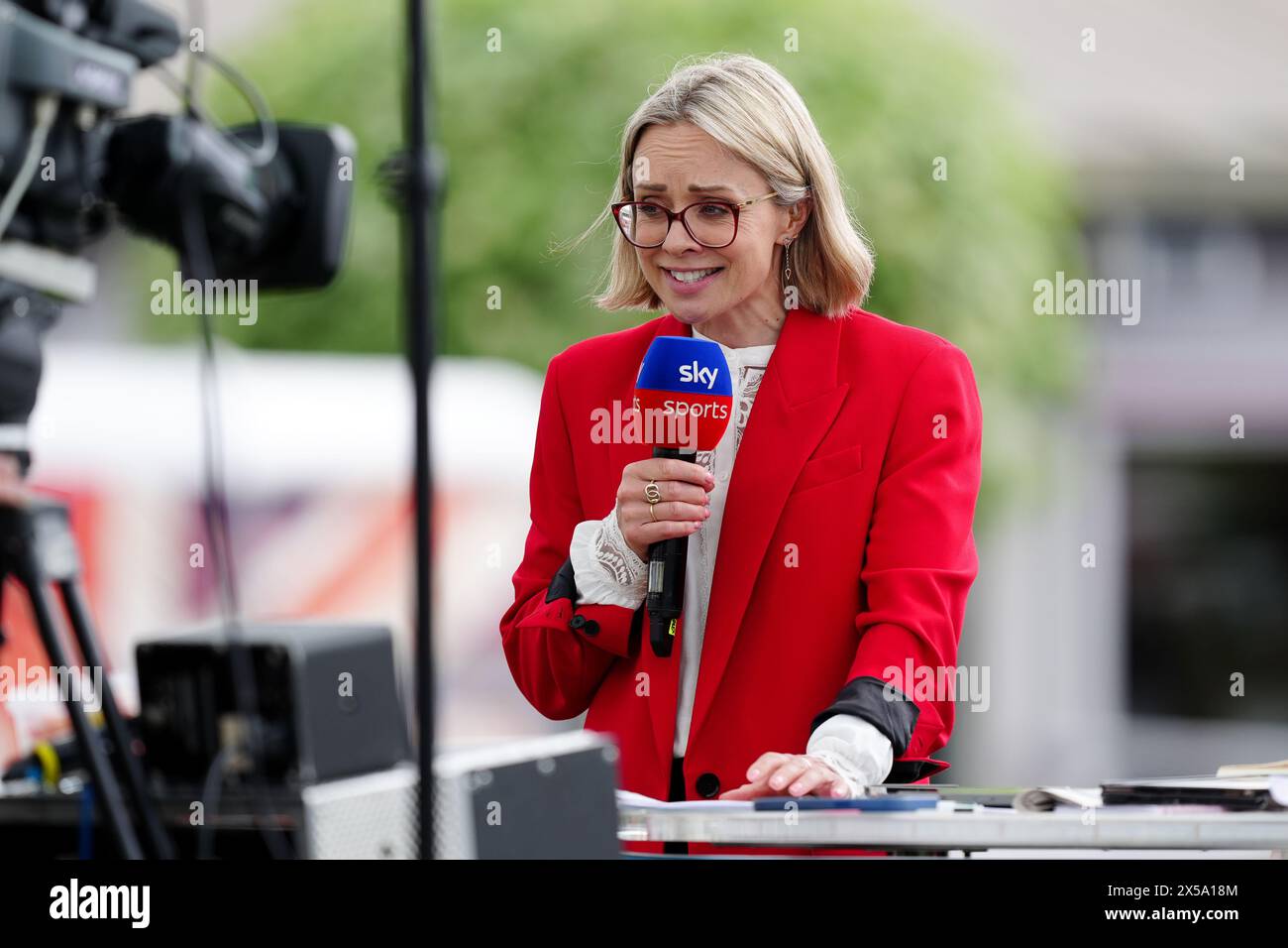 Sky Sports presenter Alex Hammond during the Boodles May Festival ...