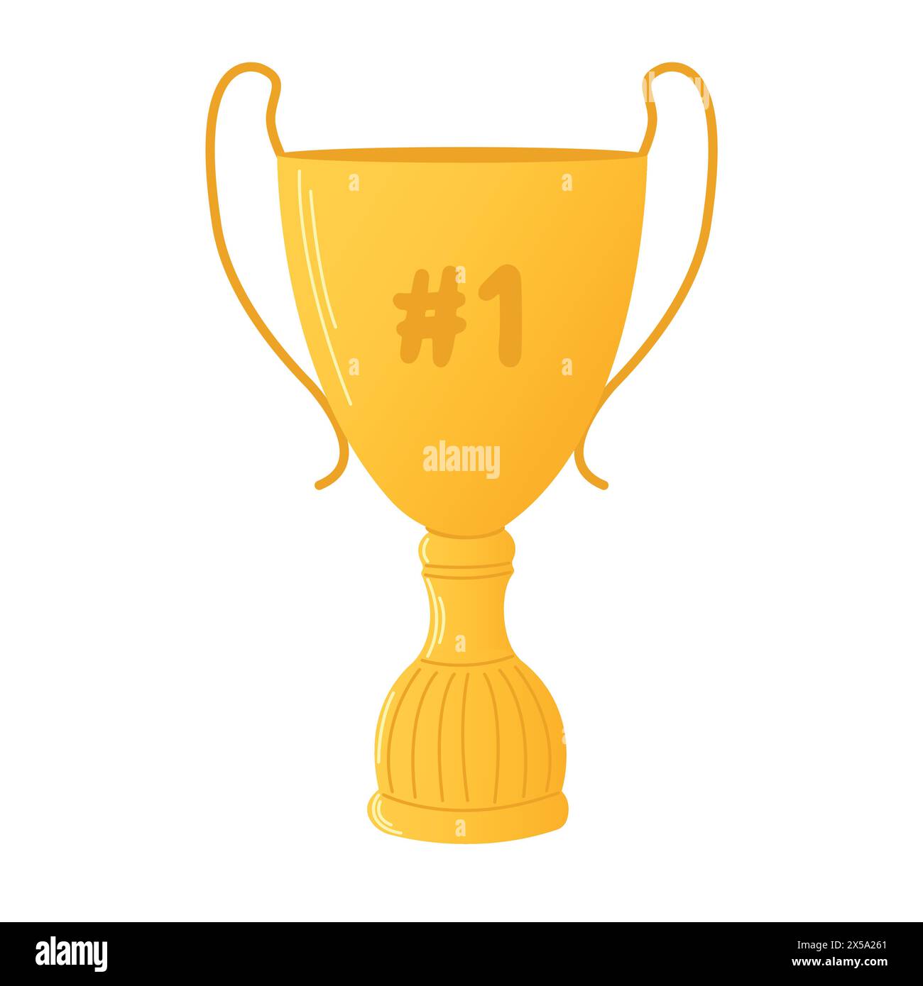 Vector illustration of winners trophy icon isolated on white background ...