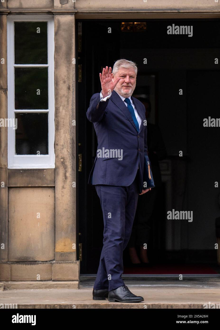 Angus Robertosn arrives at Bute House, Edinburgh, after newly appointed FIrst Minister of ...