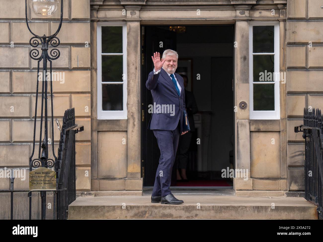 Angus Robertosn arrives at Bute House, Edinburgh, after newly appointed FIrst Minister of ...