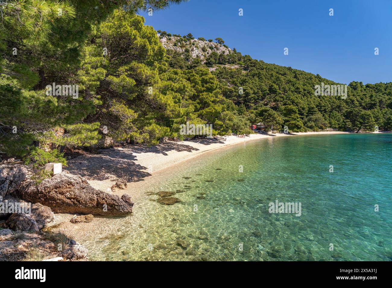Der Strand Velika Duba, Zivogosce, Kroatien, Europa | Duba beach in ...