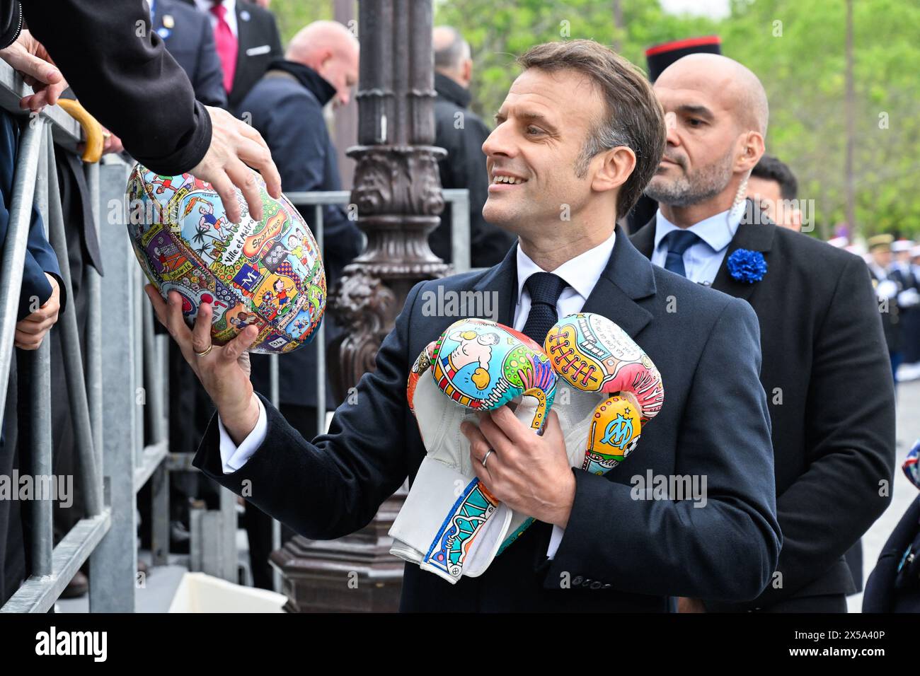 Paris, France. 08th May, 2024. President Emmanuel Macron, recoit, d un ...