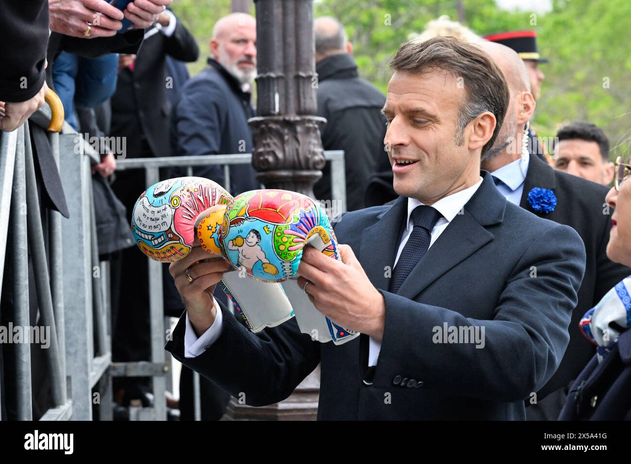 Paris, France. 08th May, 2024. President Emmanuel Macron, recoit, d un ...