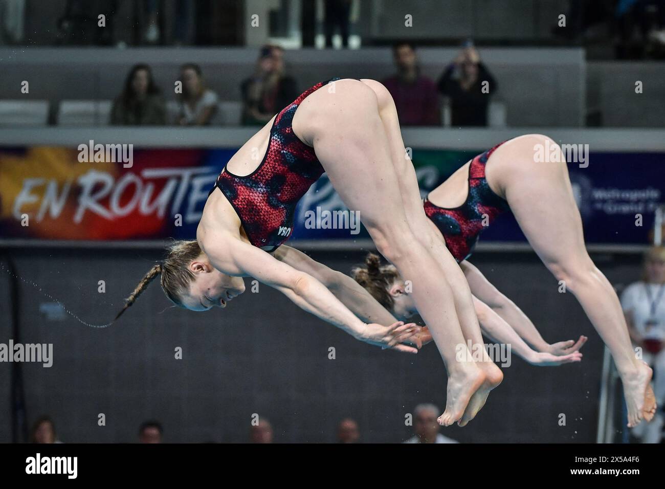 USA Alison Gibson and Krysta Palmer compete during the International ...