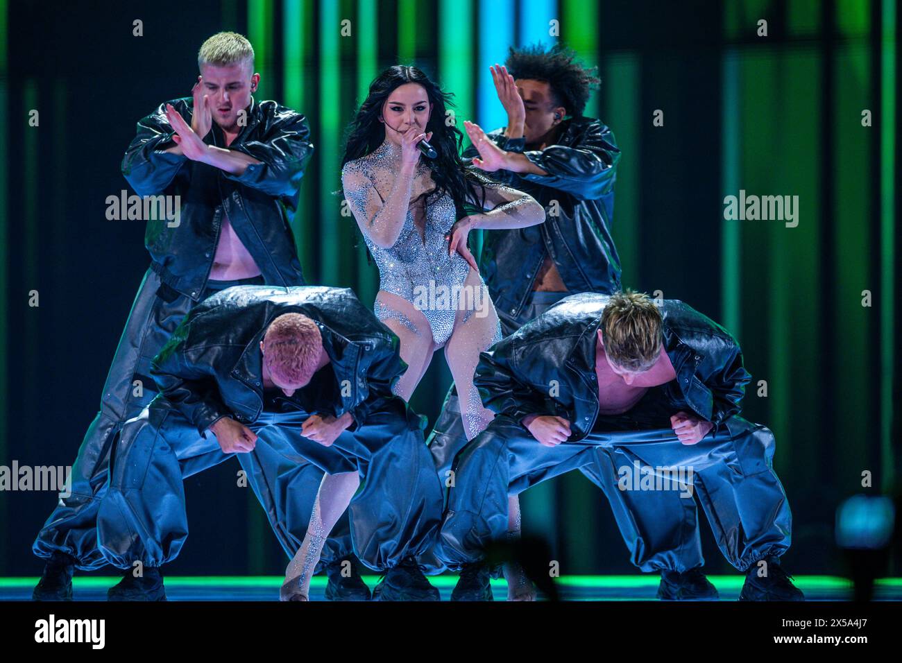 08 May 2024, Sweden, Malmö: Sarah Bonnici from Malta with the song ...