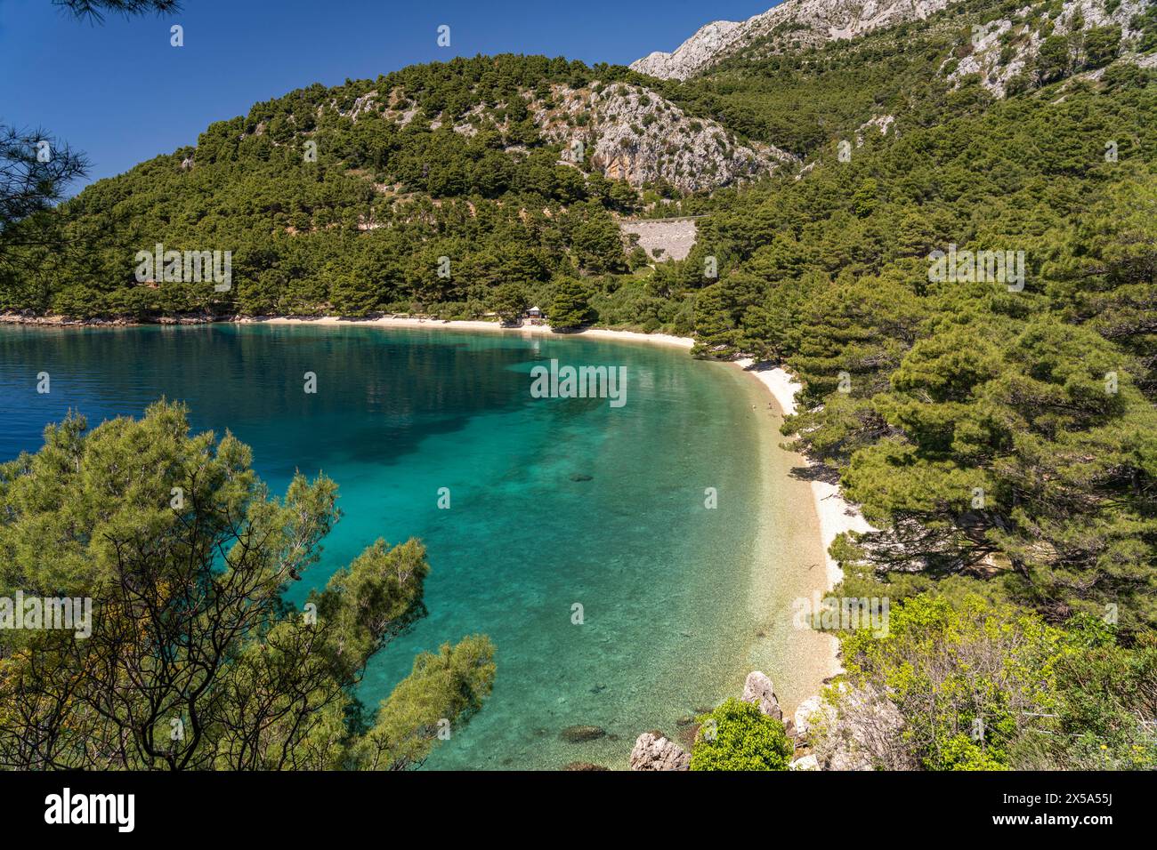 Duba Beach Der Strand Velika Duba, Zivogosce, Kroatien, Europa Duba ...