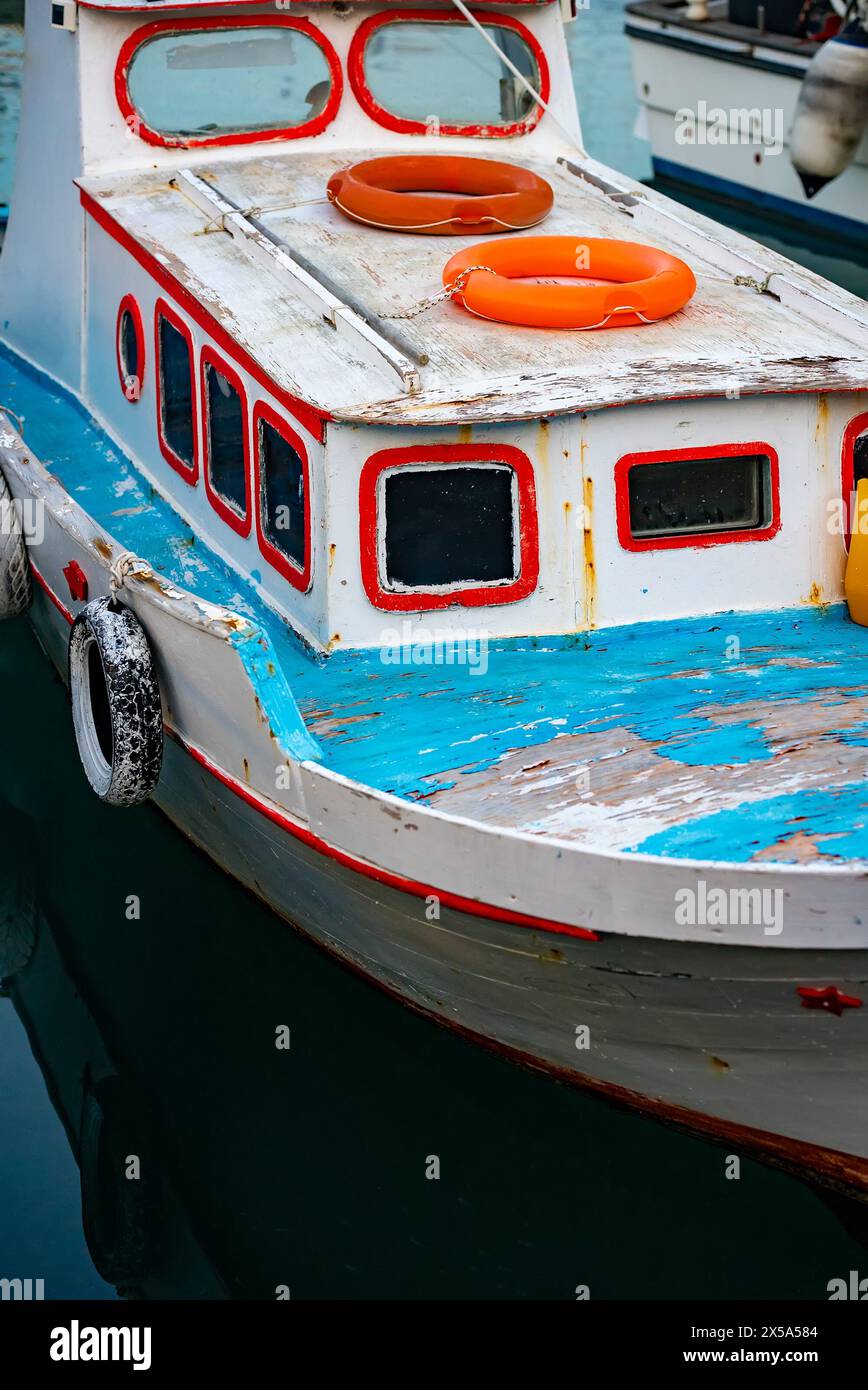 Traditional boat floating on sea surface hi-res stock photography and ...