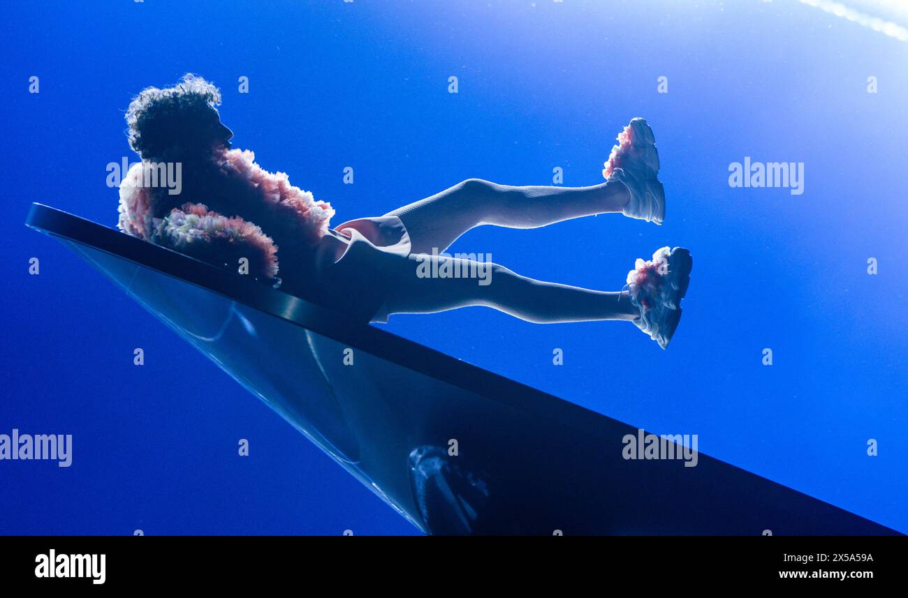 08 May 2024, Sweden, Malmö: Nemo from Switzerland with the song "The ...