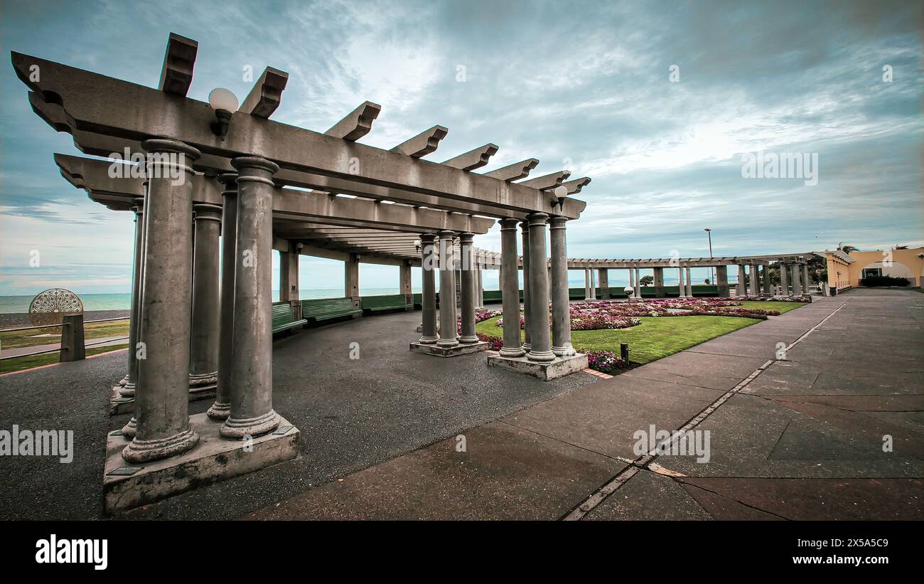 Veronica Sunbay And Soundshell in Napier, New Zealand Stock Photo - Alamy