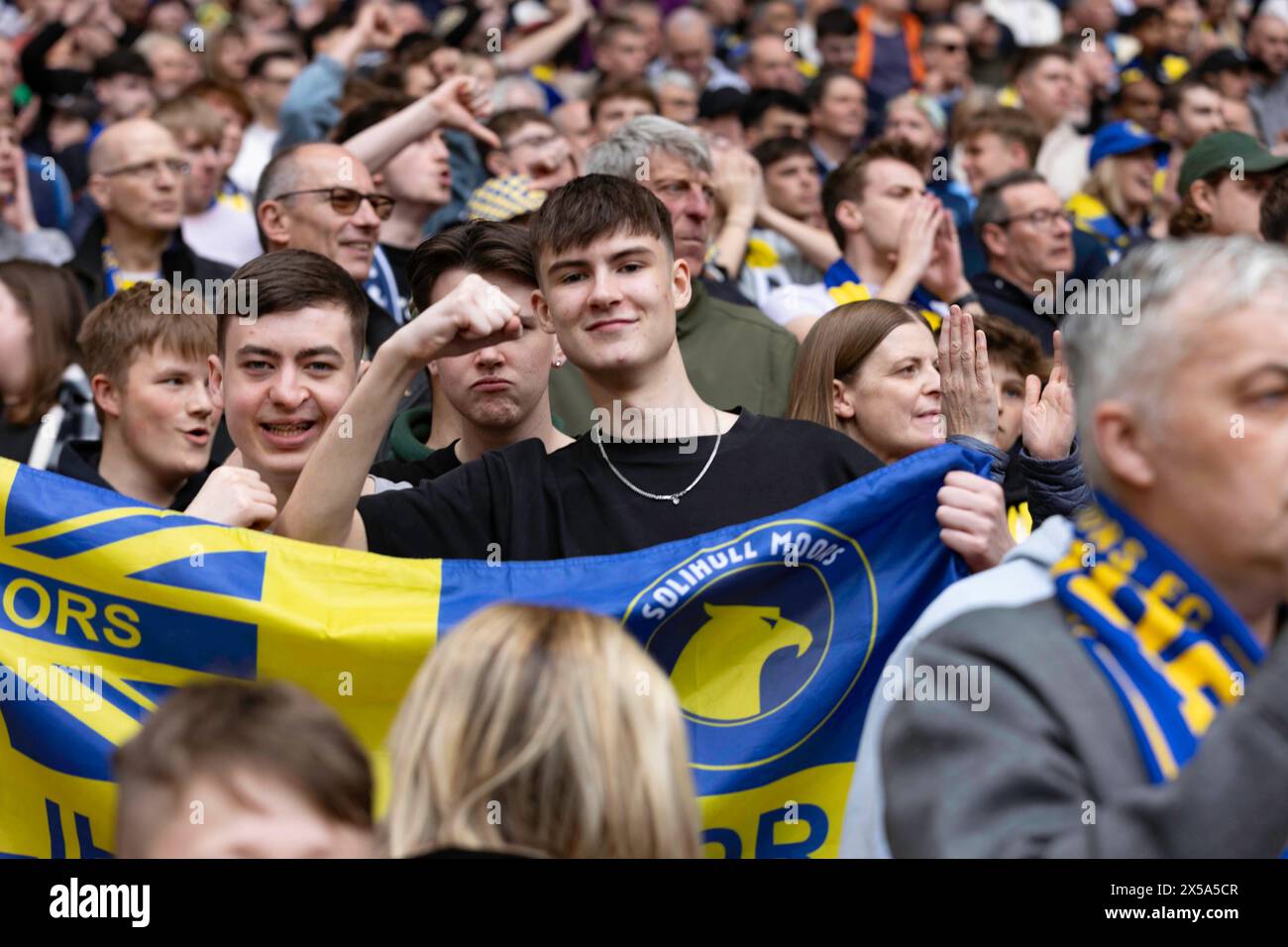Wembley Crowd Vanarama Promotion Final Bromley V Solihull 2024 Stock ...