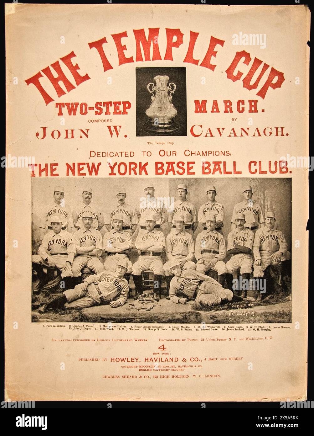 "The Temple Cup" Two-Step March dedicated to the New York Baseball Club ...
